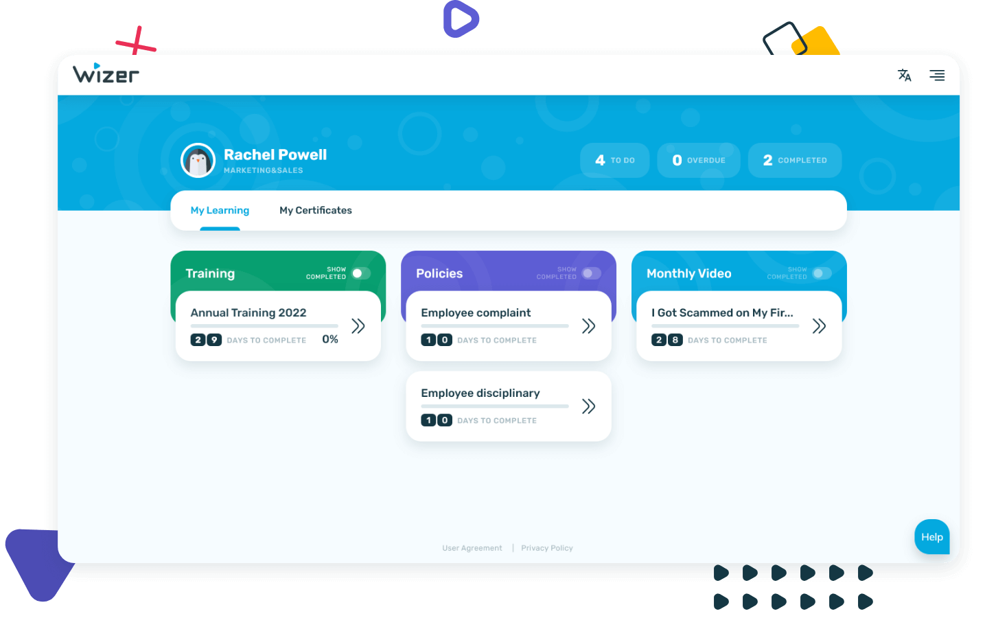 Learner Console | Wizer | Cyber Security Awareness Exercises
